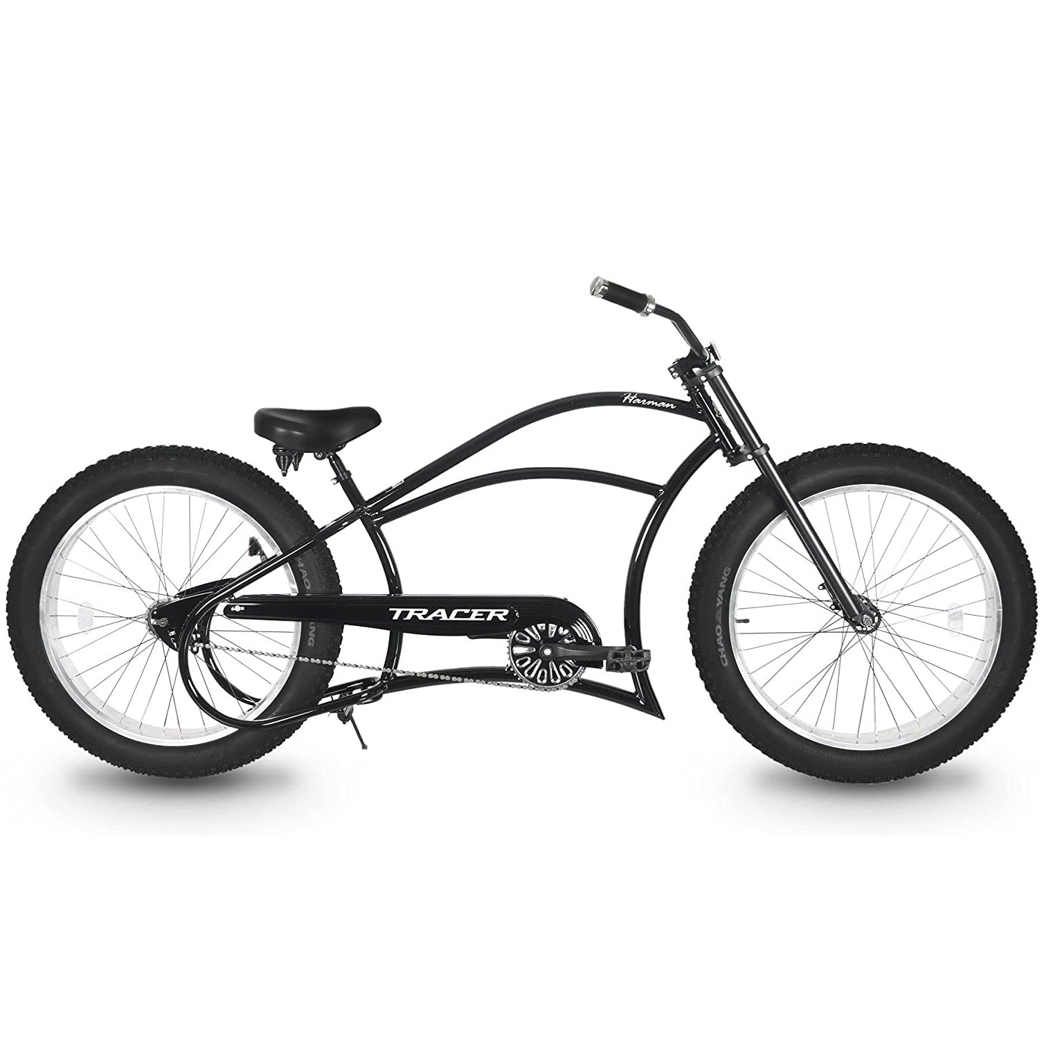 Tracer 26" Harman 1-Speed Classic Chopper Stretch Cruiser Fat Tire Bik