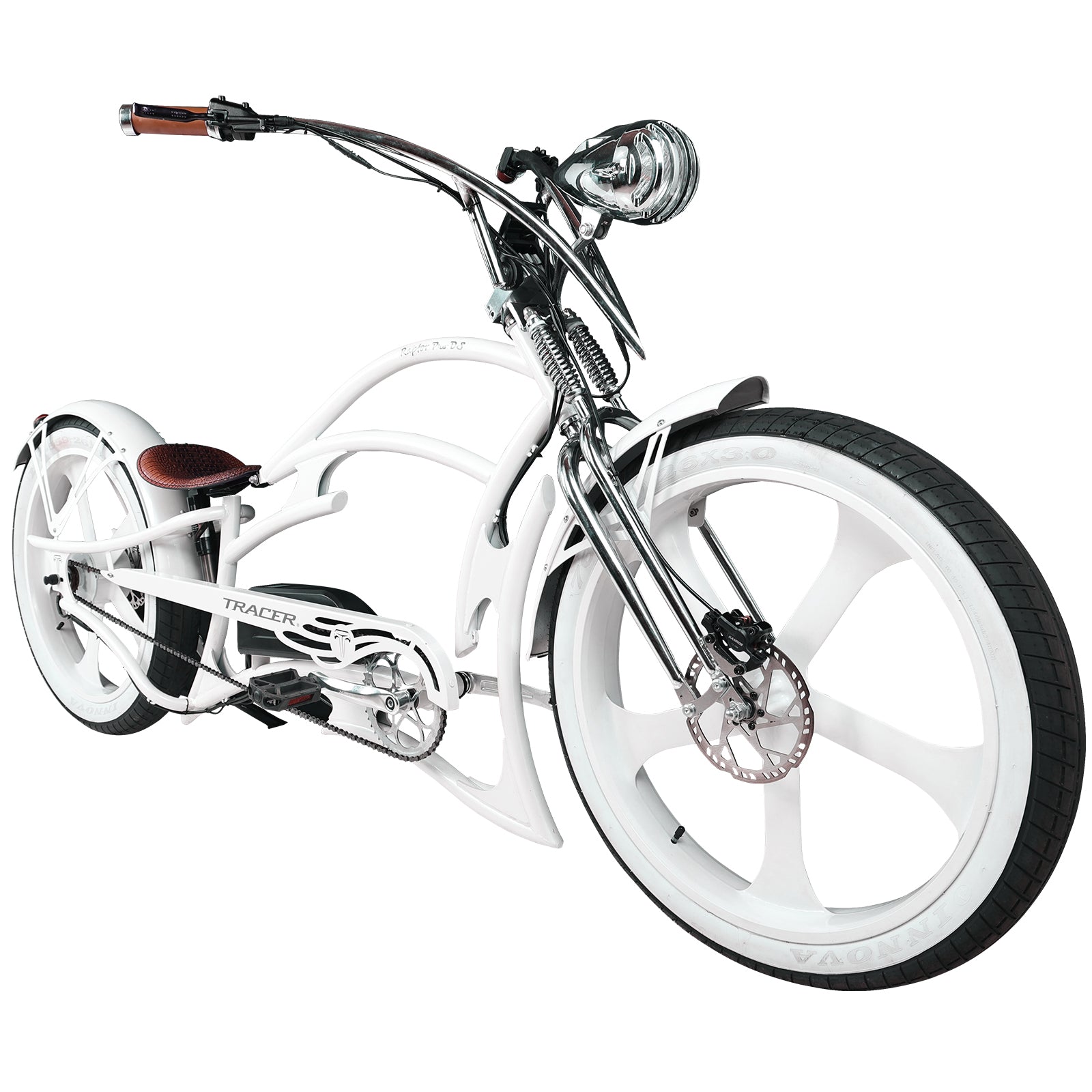 Tracer 800W 48V Raptor Pro DS Chopper Stretch Cruiser Fat Tire Electri