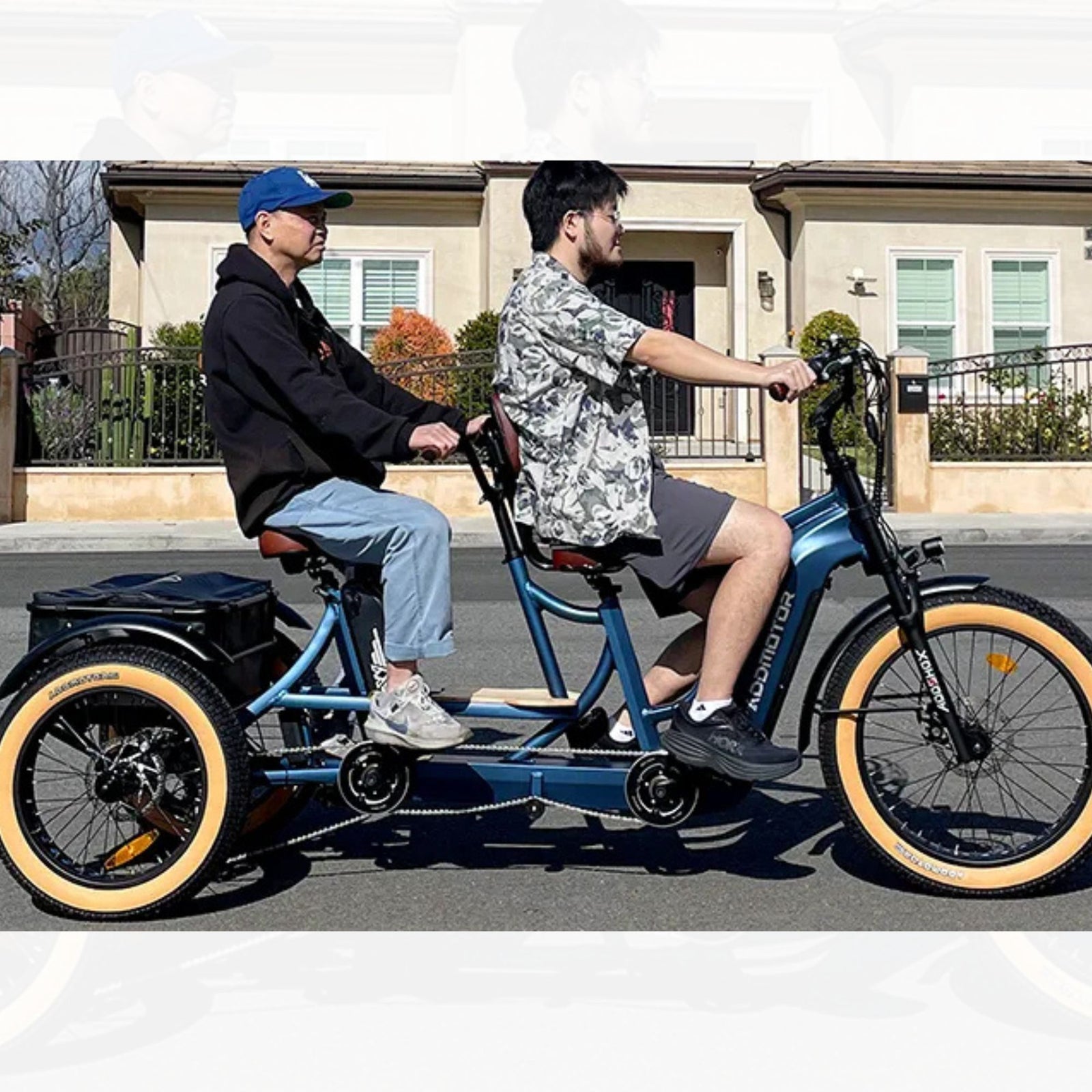 Addmotor M-380 Tandem eTrike – Dual Rider Electric Trike