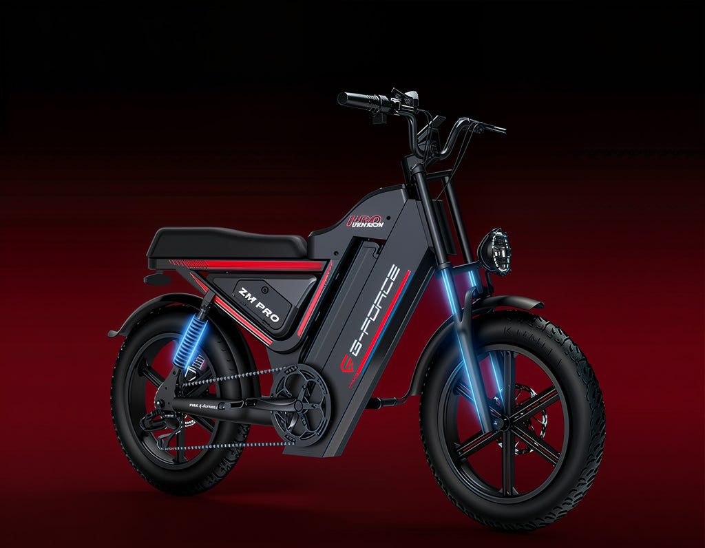 ZM Pro 34MPH Fat Tire Ebike with Dual Suspension & 200 Mile Range
