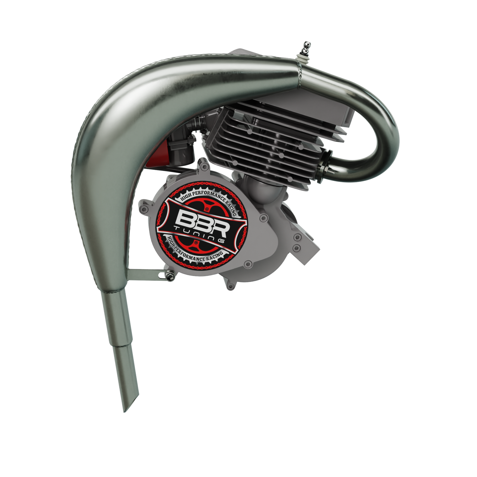 BBR Tuning MZ BOMBER Expansion Chamber (For 100cc and Bullet Train Eng