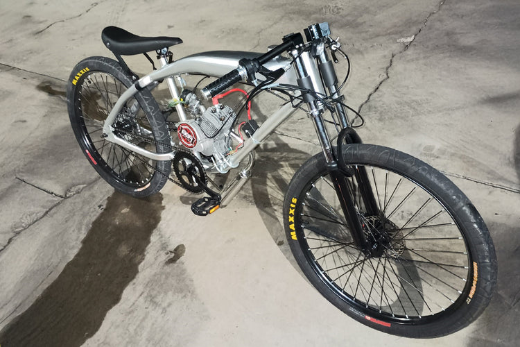 BBR Tuning F-ZERO Motor-Ready Motorized Bicycle - Brushed Aluminum