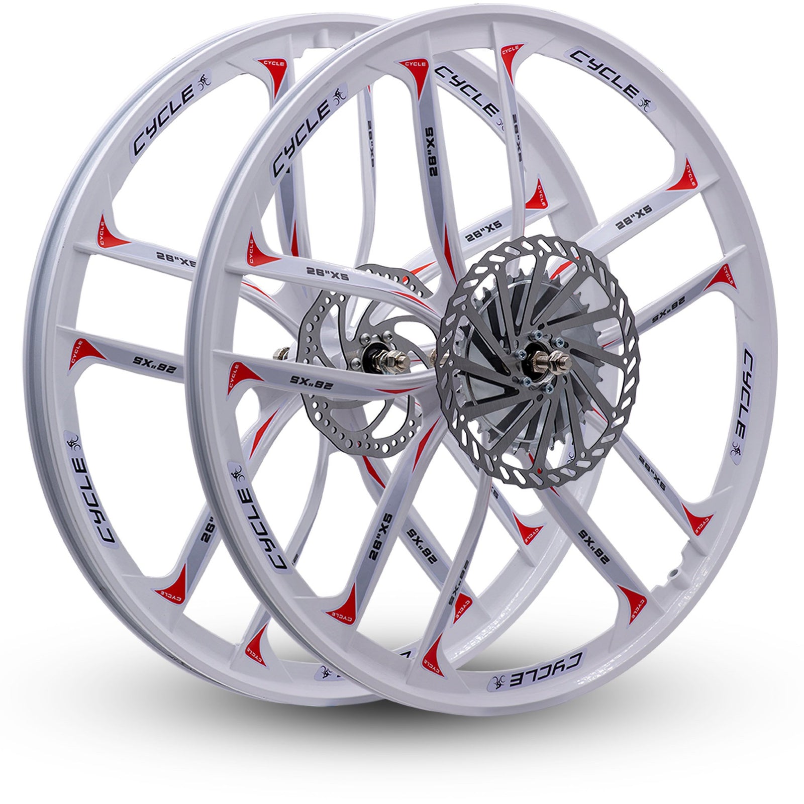 BBR Tuning 26 Inch Heavy Duty 10 Spoke STAR Motorized Bike Mag Wheel S