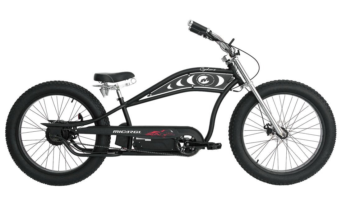 26" Micargi Cyclone 48V Electric Fat Tire Beach Cruiser