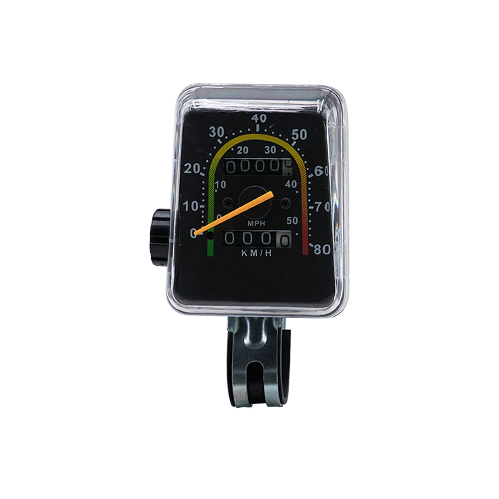Square Retro Style Analog Speedometer