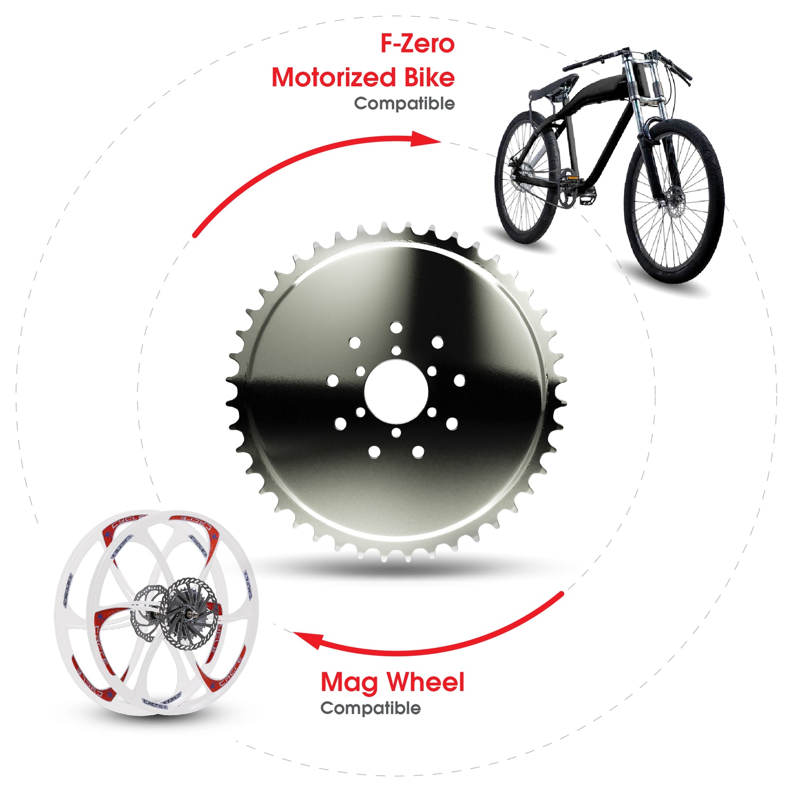 BBR Tuning 26 Inch Heavy Duty Mag Wheel Sprocket