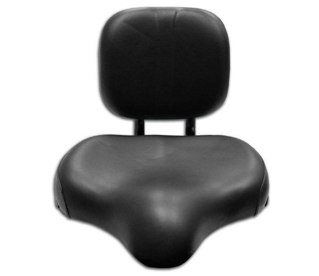 Greenline Saddle with Back Rest- Black
