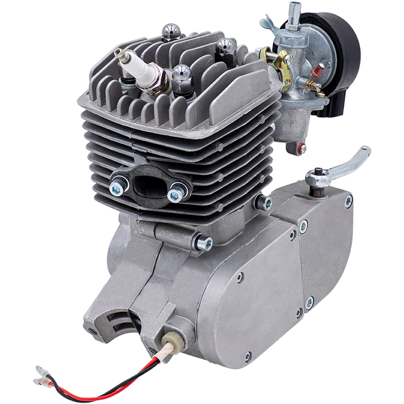 Flying Horse Engines - Silver Angle Fire 2-Stroke Bicycle Engine Kit