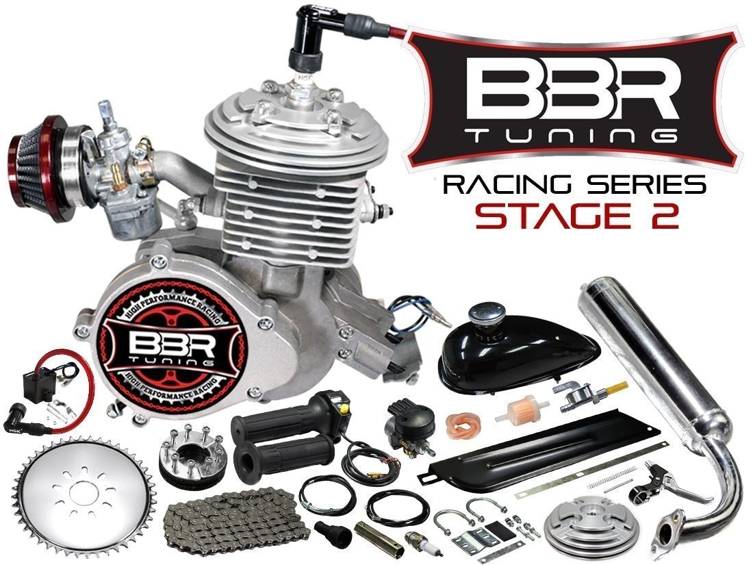 F-Zero Motorized Bike + BBR Tuning 2-Stroke Stage 4 Performance Engine
